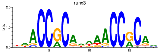 ISMARA results: runx3