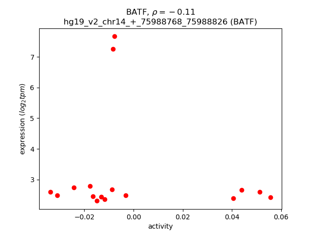 ISMARA results: BATF
